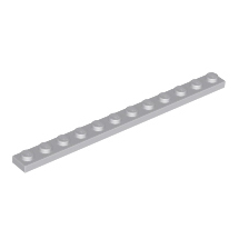 Plate 1 x 12 - TimeBricks